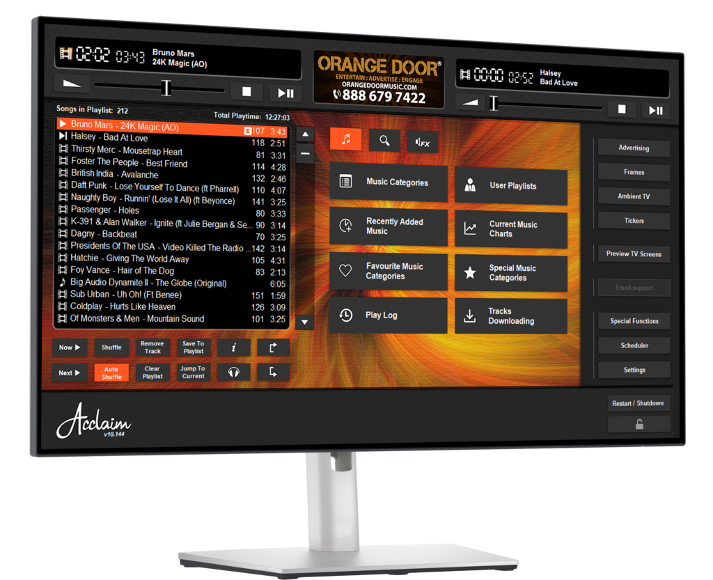 Jukebox Music for Bars & Restaurants - Orange Door
